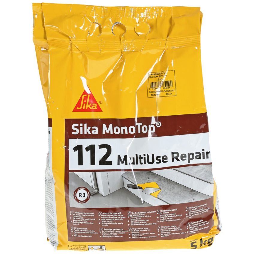 SIKA MONOTOP 112 MULTIUSE REPAIR 5KG - Fixit Hardware Store